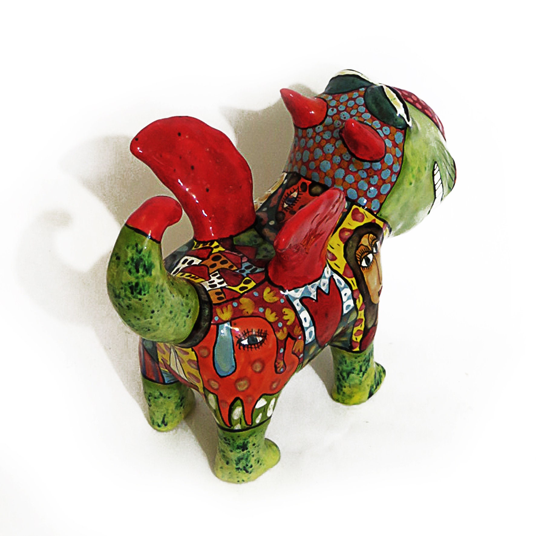 Winged Cat Sculpture Mythical Creature Flying Cat-dragon - Etsy