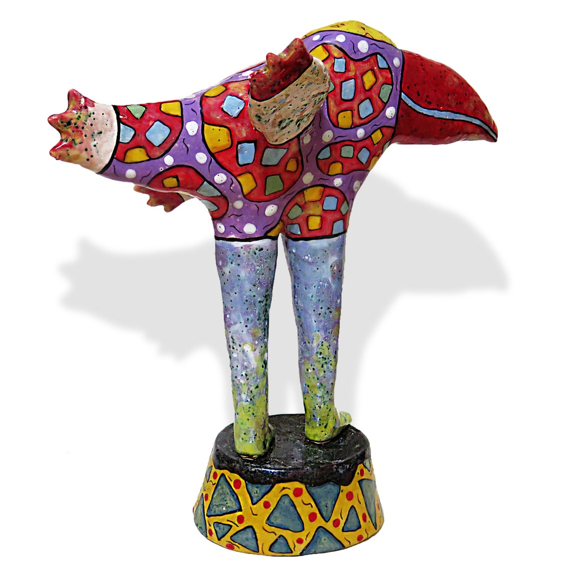 Ceramic Crow, Bird Figurine, Best Gift Idea, Big Bird, Big Crow ...