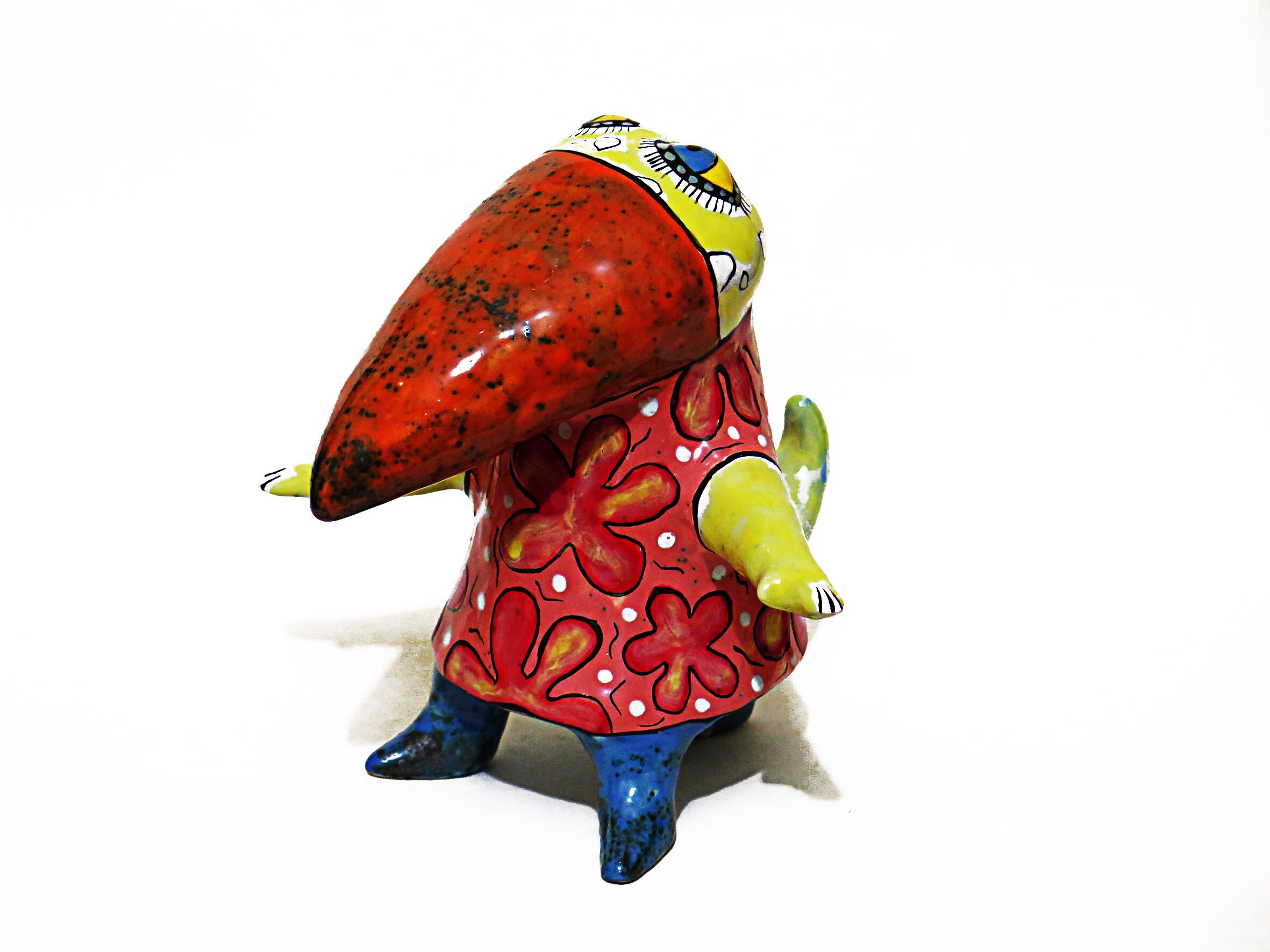 Crow Ceramic Ceramic Raven Bird Bird Sculpture Pottery - Etsy