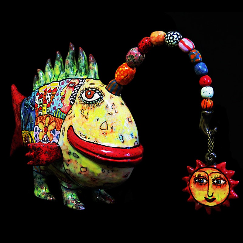 Angler Fish Sculpture - Etsy