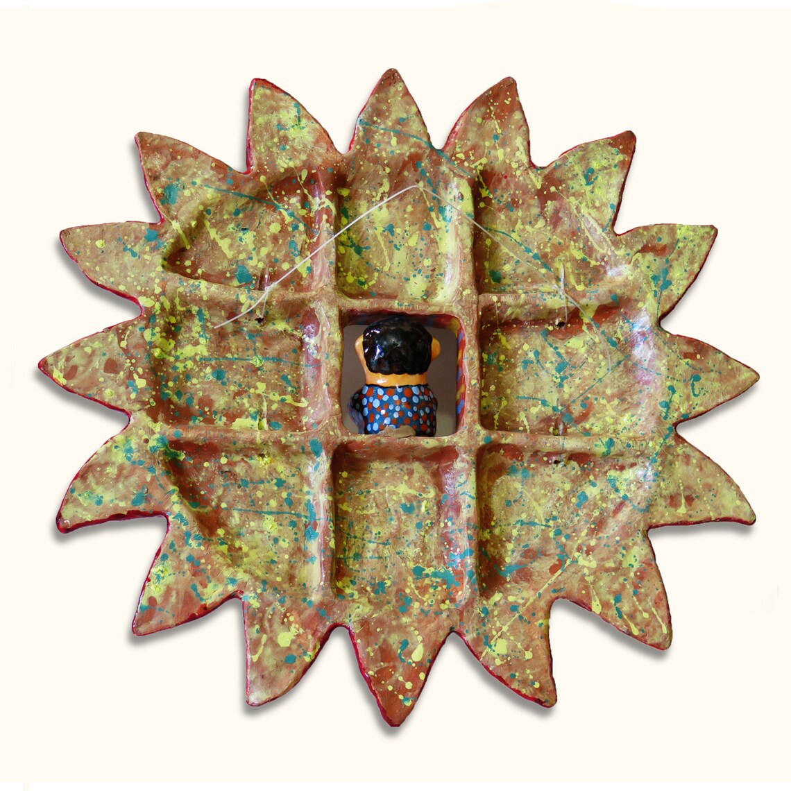 Sun Wall Panel Ceramic Sun Ceramic Star Star Wall Panel - Etsy