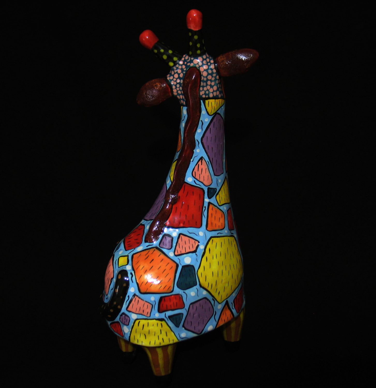 Giraffe Ceramics Sculpture African Animals Sculpture - Etsy