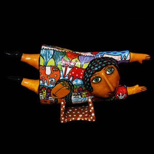 Ceramic Sculpture Flying, Levitating, Flier, Statue of Man, Human ...