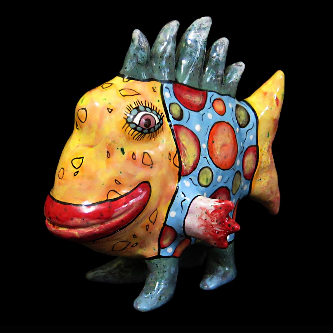 Exotic Fish Bright Fish Small Fish Outlandish Fish Ceramic - Etsy
