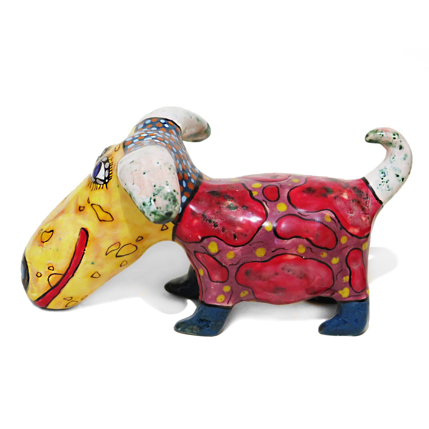 Pet Dog Ceramic Sculpture Dog Figurines Clay Dog Clay - Etsy