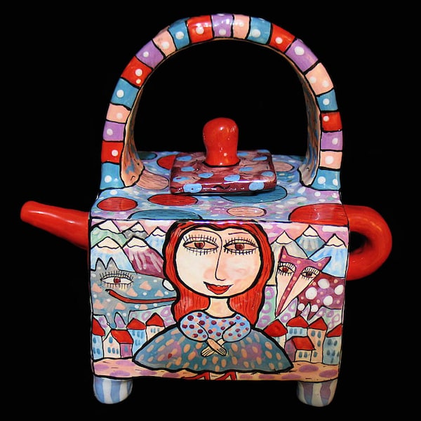 Hand Painted Teapots - Etsy