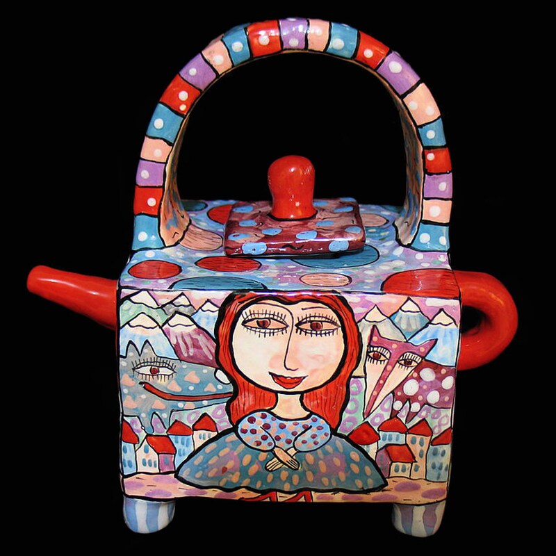 Painted Teapots - Etsy