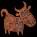 Cow Ceramic Panels Wall Panels Bull Bull Ceramic Panels - Etsy