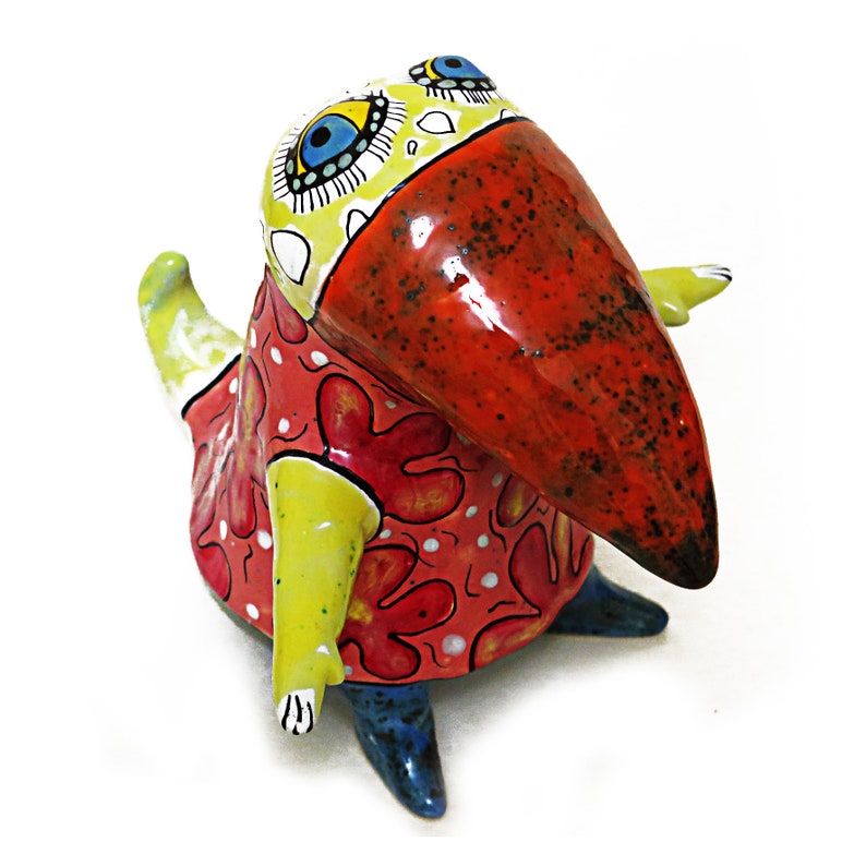 Crow Ceramic Ceramic Raven Bird Bird Sculpture Pottery - Etsy