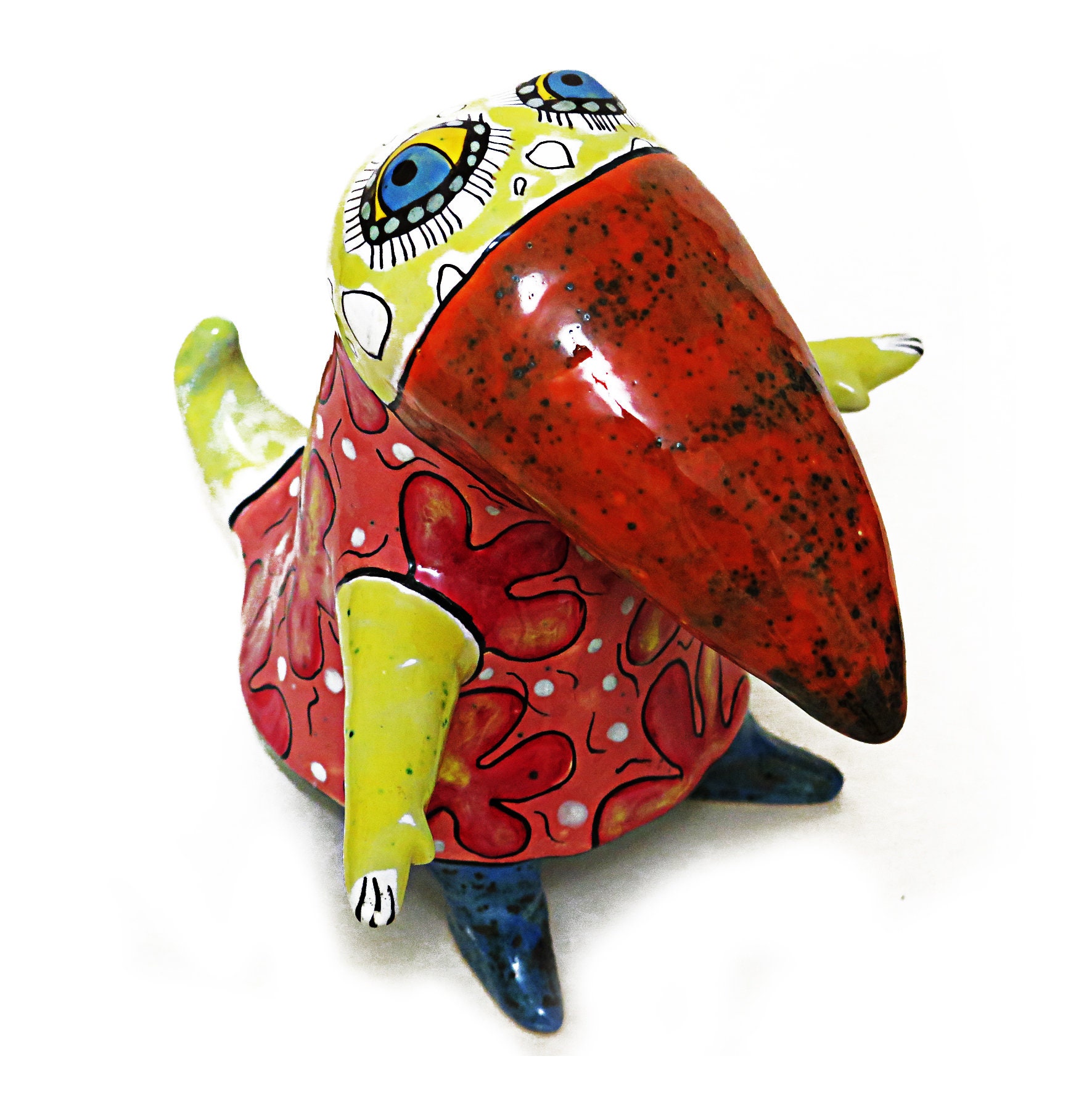 Crow ceramic ceramic raven Bird bird sculpture pottery | Etsy