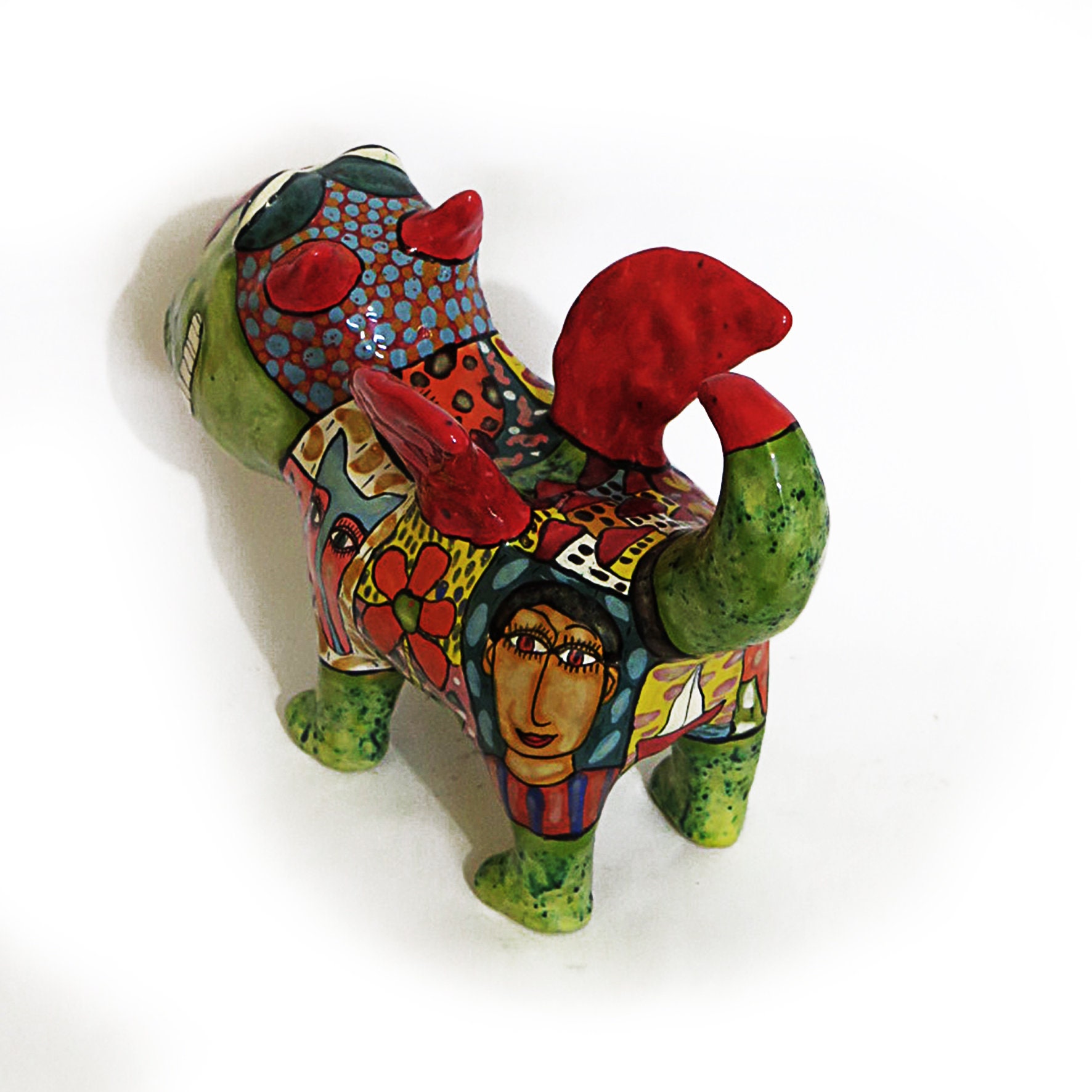 Winged Cat Sculpture Mythical Creature Flying Cat-dragon - Etsy