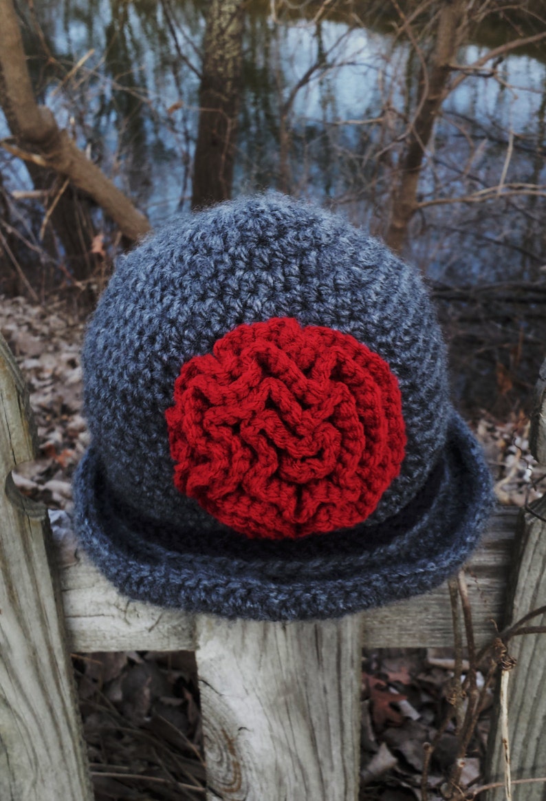 Heather Rose Bowler Hat Crochet Pattern | Etsy