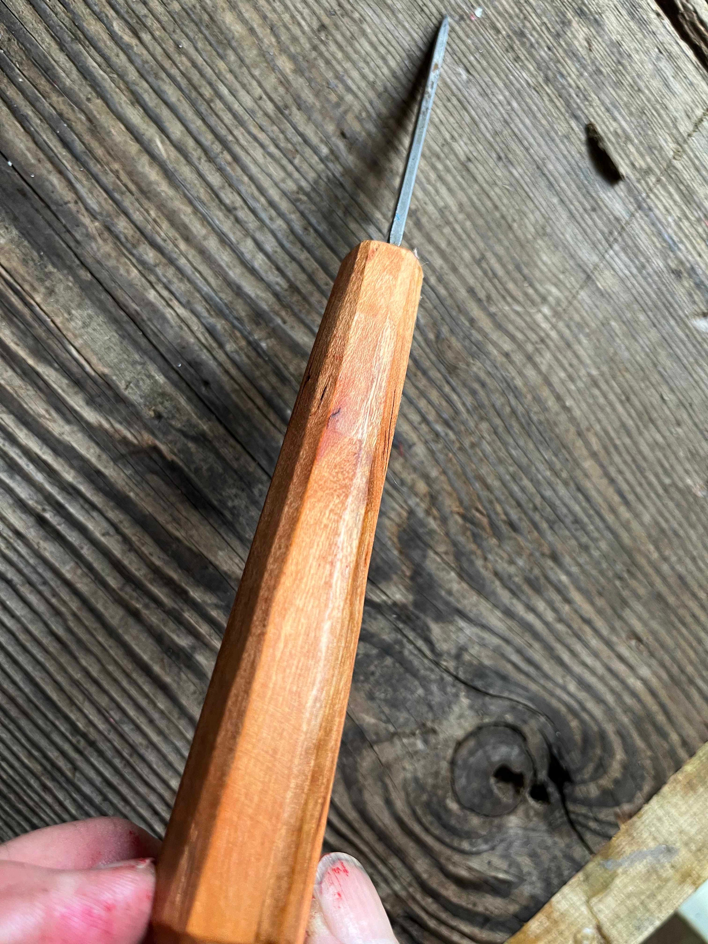 Woodcarving Knife Sloyd Knife Hand Carved Handle Razor Sharp