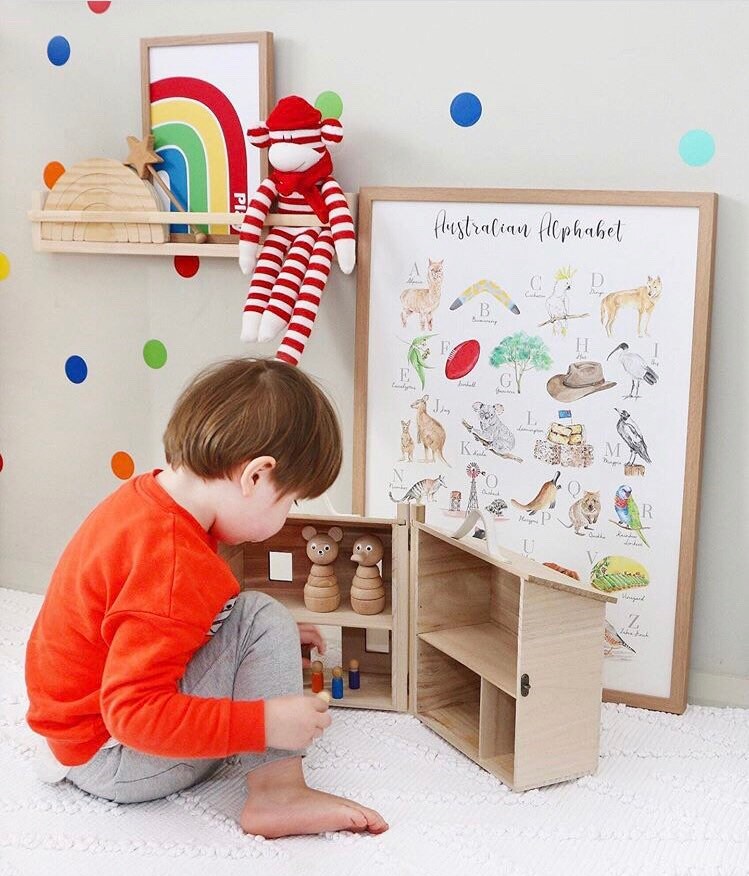 Australian Alphabet Wall Poster Print Nursery Decor/ Baby/ Study/ Class ...