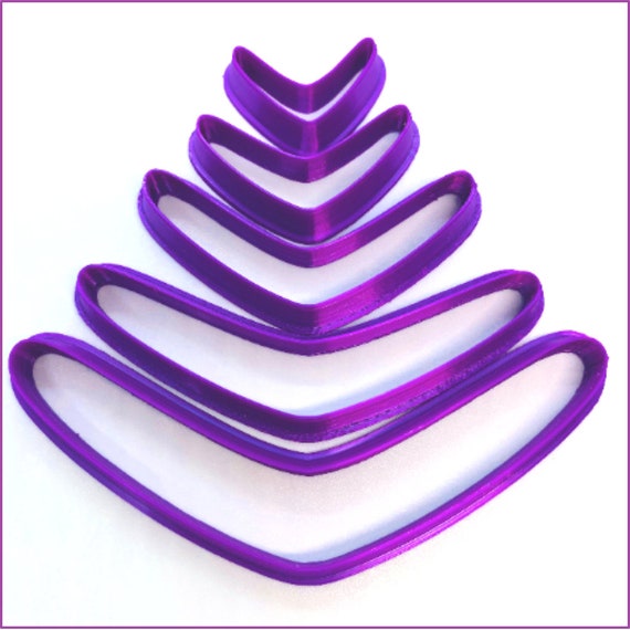 Polymer Clay Shape Cutters BOOMERANG Shapes Clay Cutters - Etsy