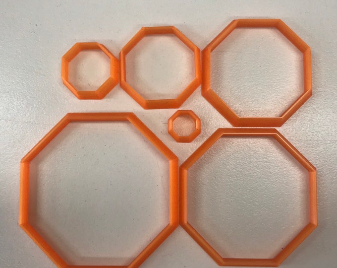 Polymer Clay Shape Cutters octagonal or Octagon Shapes Clay Cutters ...