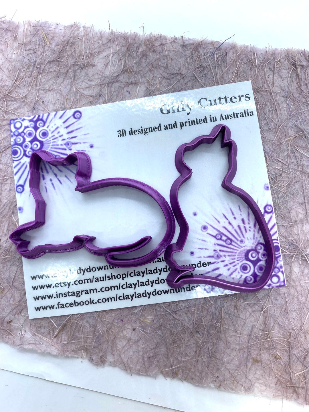 Polymer Clay Shape Cutters cats Shape Ceramic Clay Cutters Gilly ...