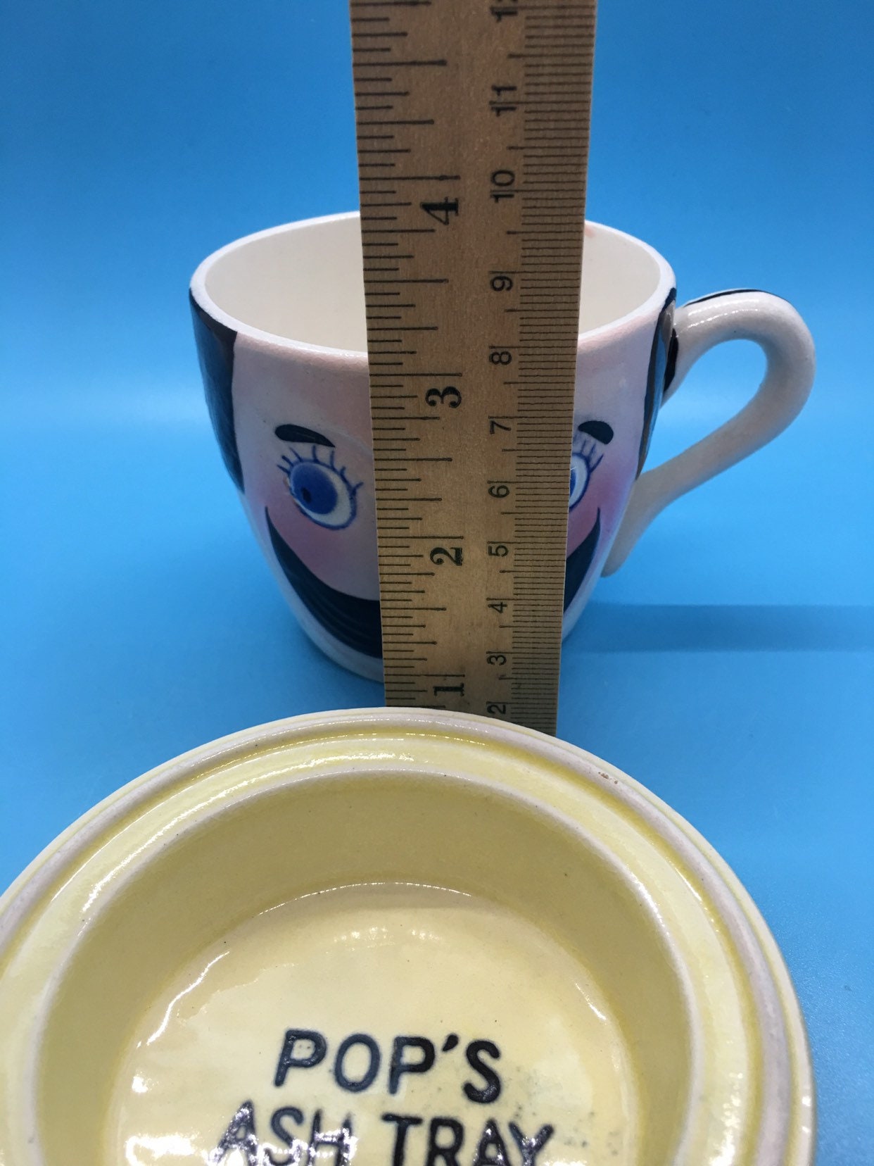 Vintage Ashtray Coffee Mug Pop Coffee Mug With Ashtray - Etsy