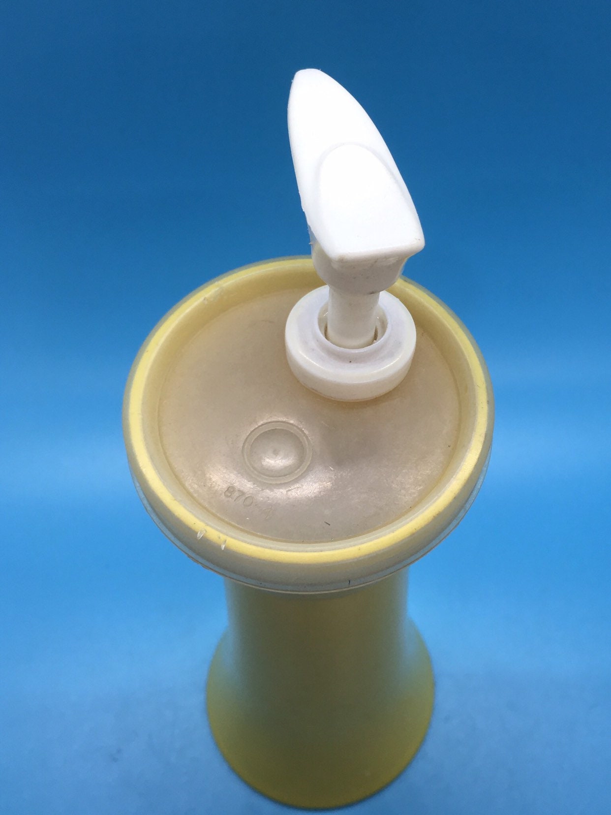 Tupperware Vintage Mustard Pump Yellow - Etsy