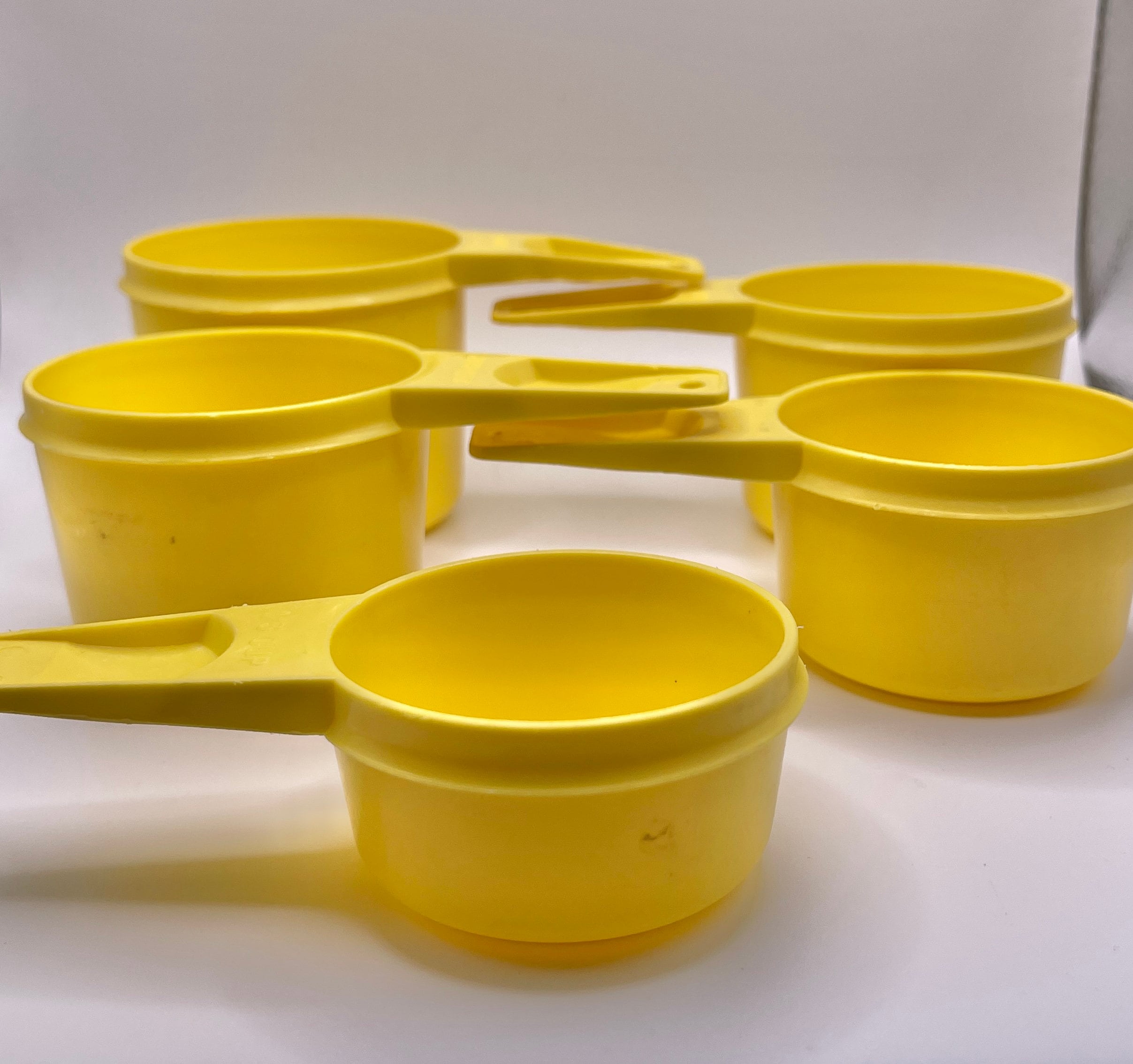Vintage Tupperware Measuring Cups Set Yellow 1970s Cooking - Etsy