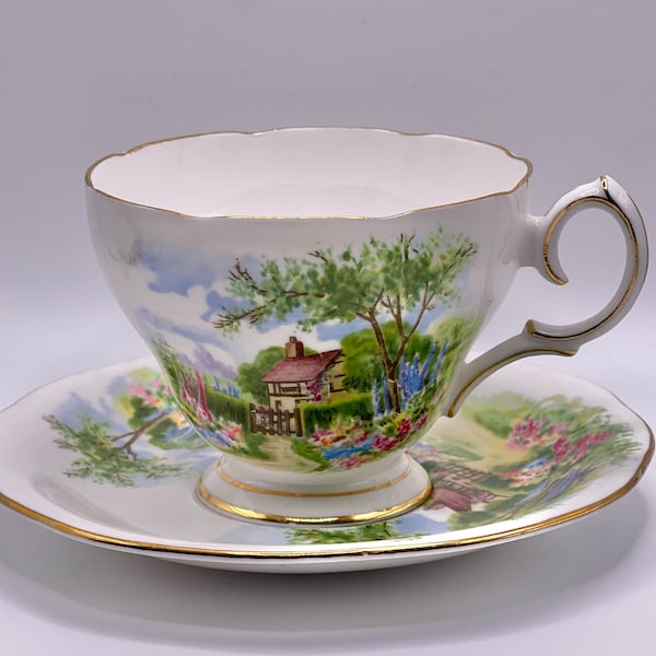 Cottage Tea Cup - Etsy