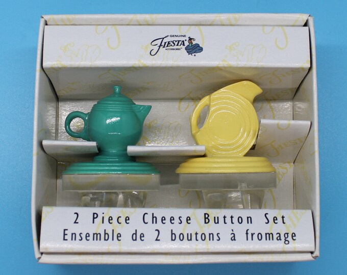 Genuine Fiesta Ware Cheese Buttons - 2 Piece Cheese Button Set - Etsy