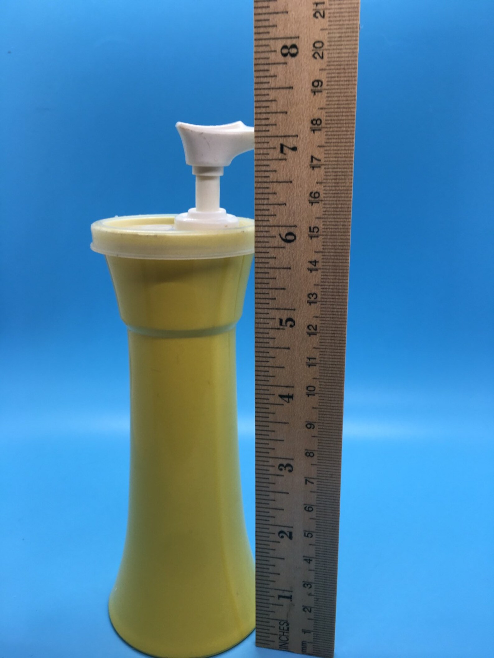 Tupperware Vintage Mustard Pump Yellow - Etsy