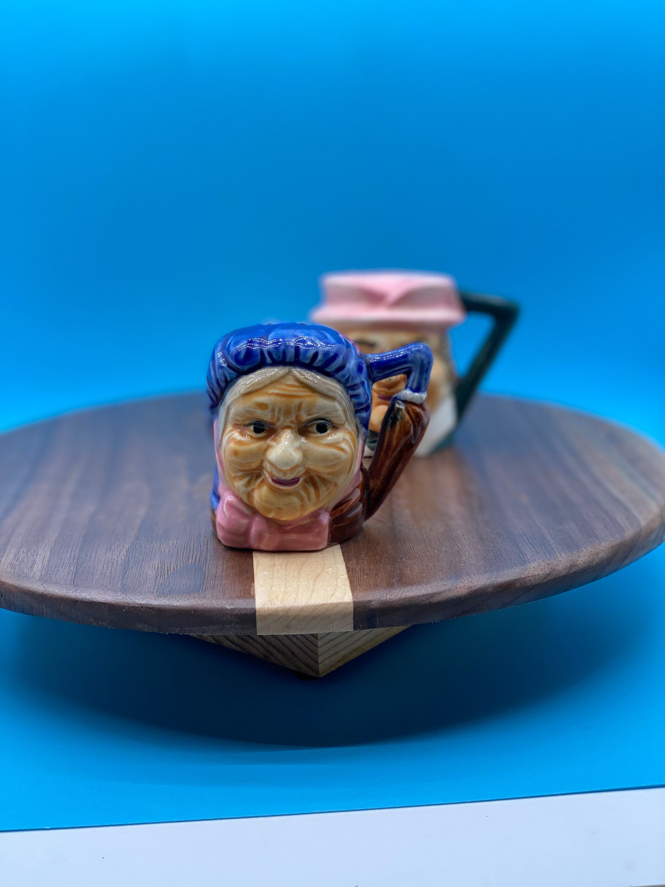 Old Lady Old Man Vintage Toby Jug Style Salt and Pepper Shakers - Etsy