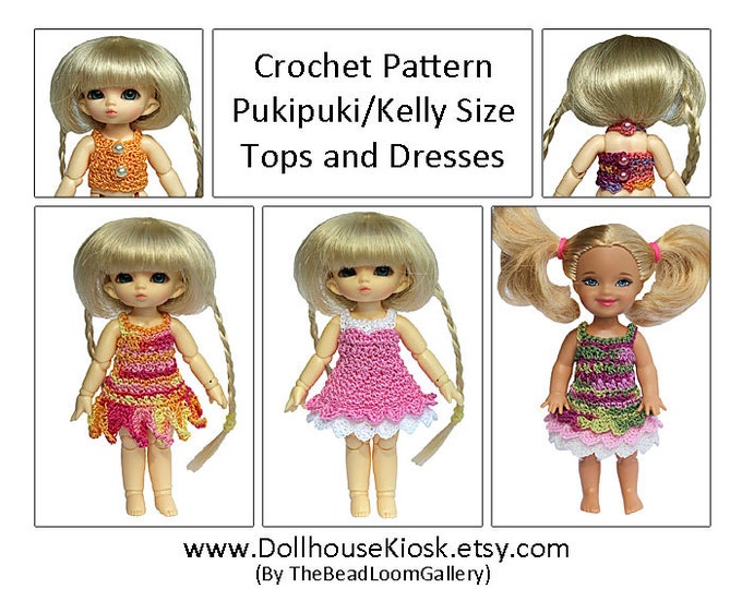 Instant Download PDF Pattern for Two Knitted Dresses and Berets for ...
