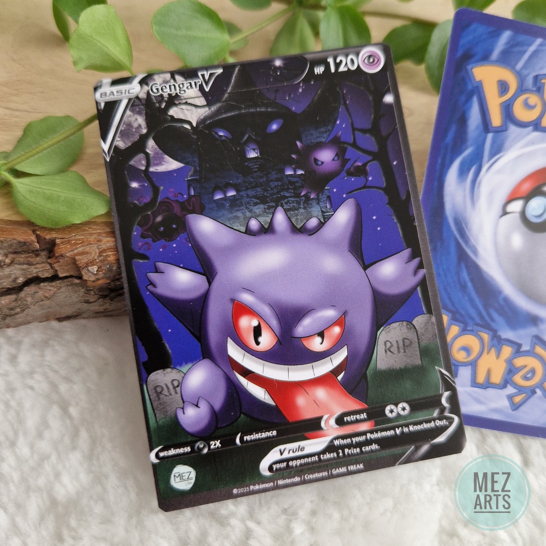 Gengar | Custom Card - Etsy