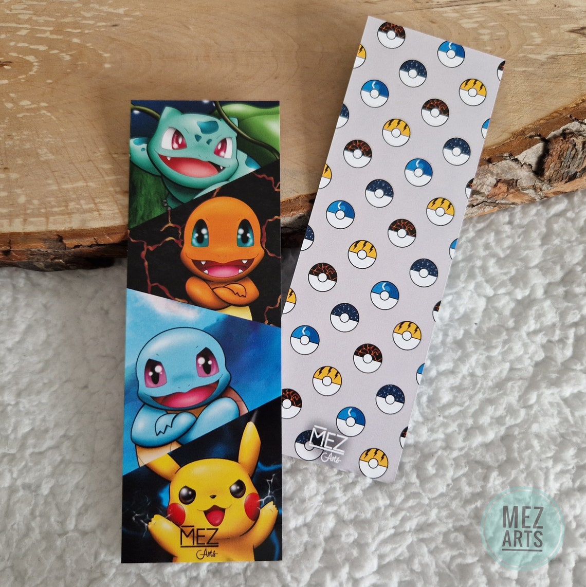 Bulbasaur Charmander Squirtle and Pikachu Bookmark Starter - Etsy