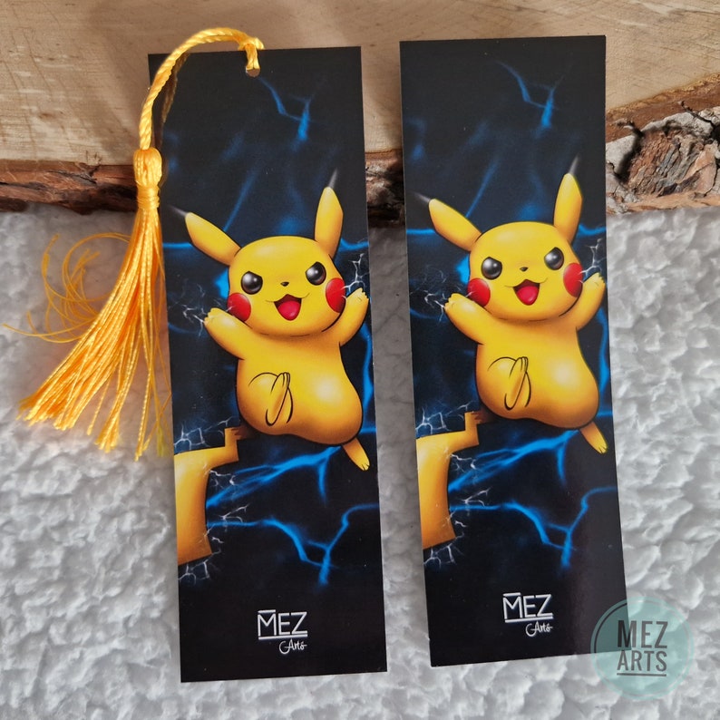 Pikachu Bookmark Pokemon - Etsy