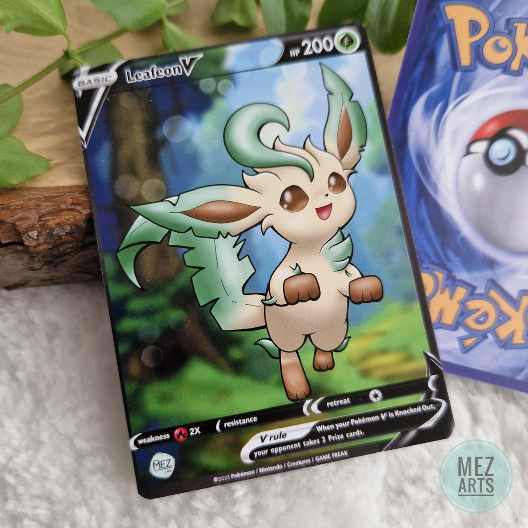 Leafeon | Custom Card - Etsy
