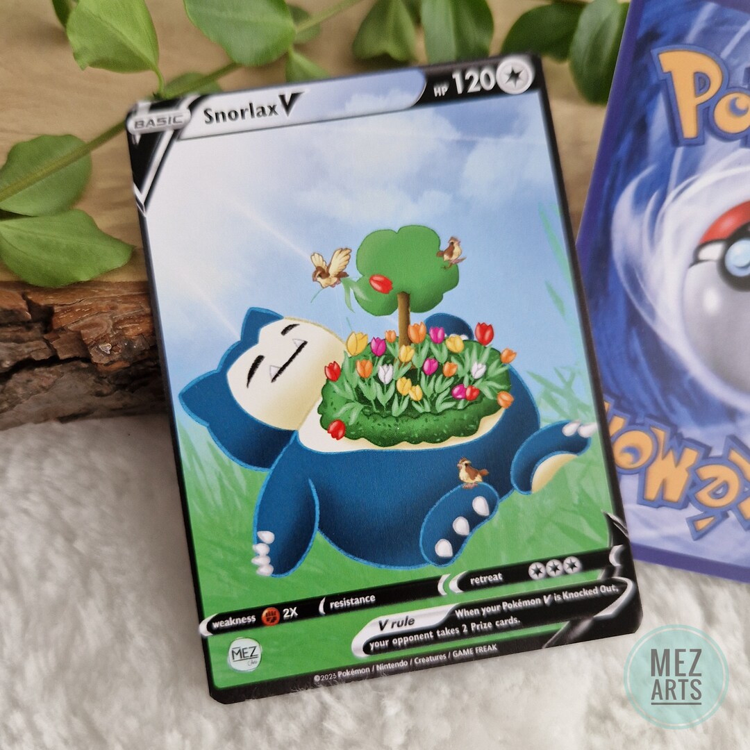Snorlax | Custom Card - Etsy