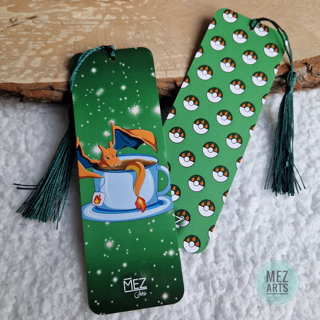 Cup 'o Charizard Bookmark | Pokemon Starter Book Marker With Pokeball ...