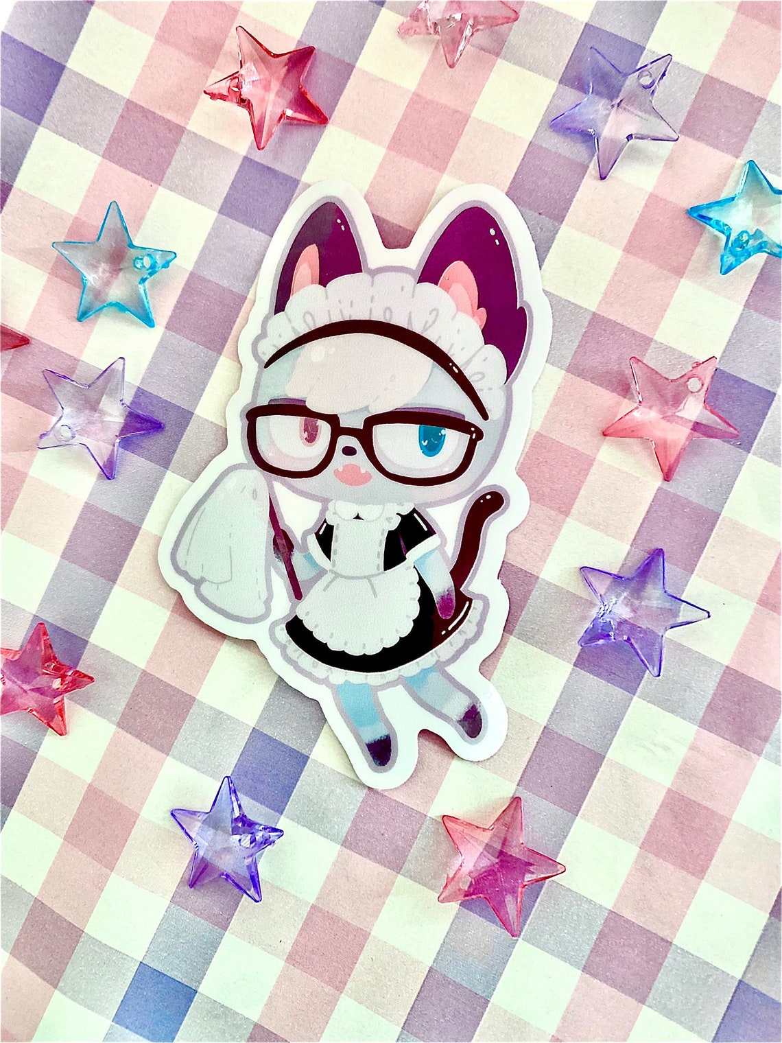 Animal Crossing New Horizons Raymond Sticker in Maid Outfit - Etsy