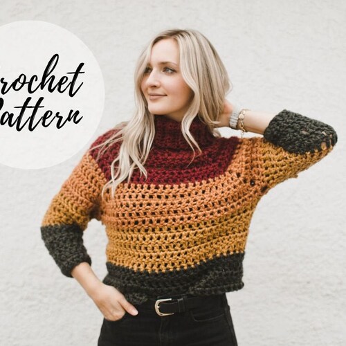 Double Crochet All Day Raglan X Crochet Pattern - Etsy