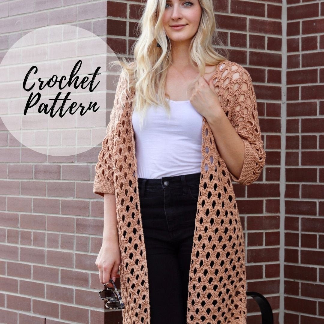 Grand Arches Cardi X Crochet Pattern - Etsy