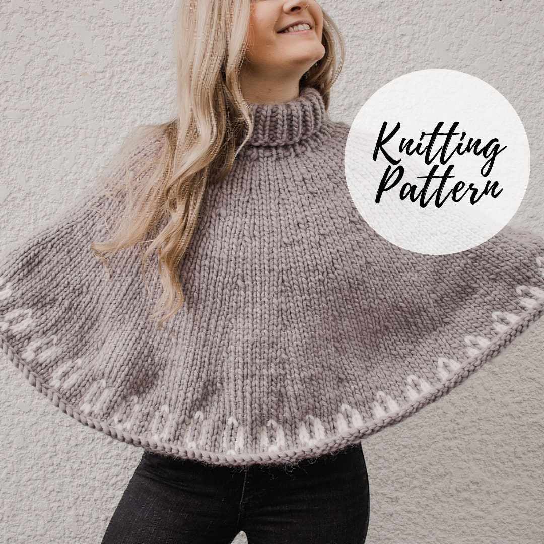 Cedarcrest Capelet X Knitting Pattern - Etsy