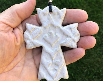 Ceramic Crosses, Beautiful Home Decor, Handmade, Birthday, Baptism ...
