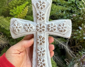 Ceramic Crosses, Beautiful Home Decor, Handmade, Birthday, Baptism ...