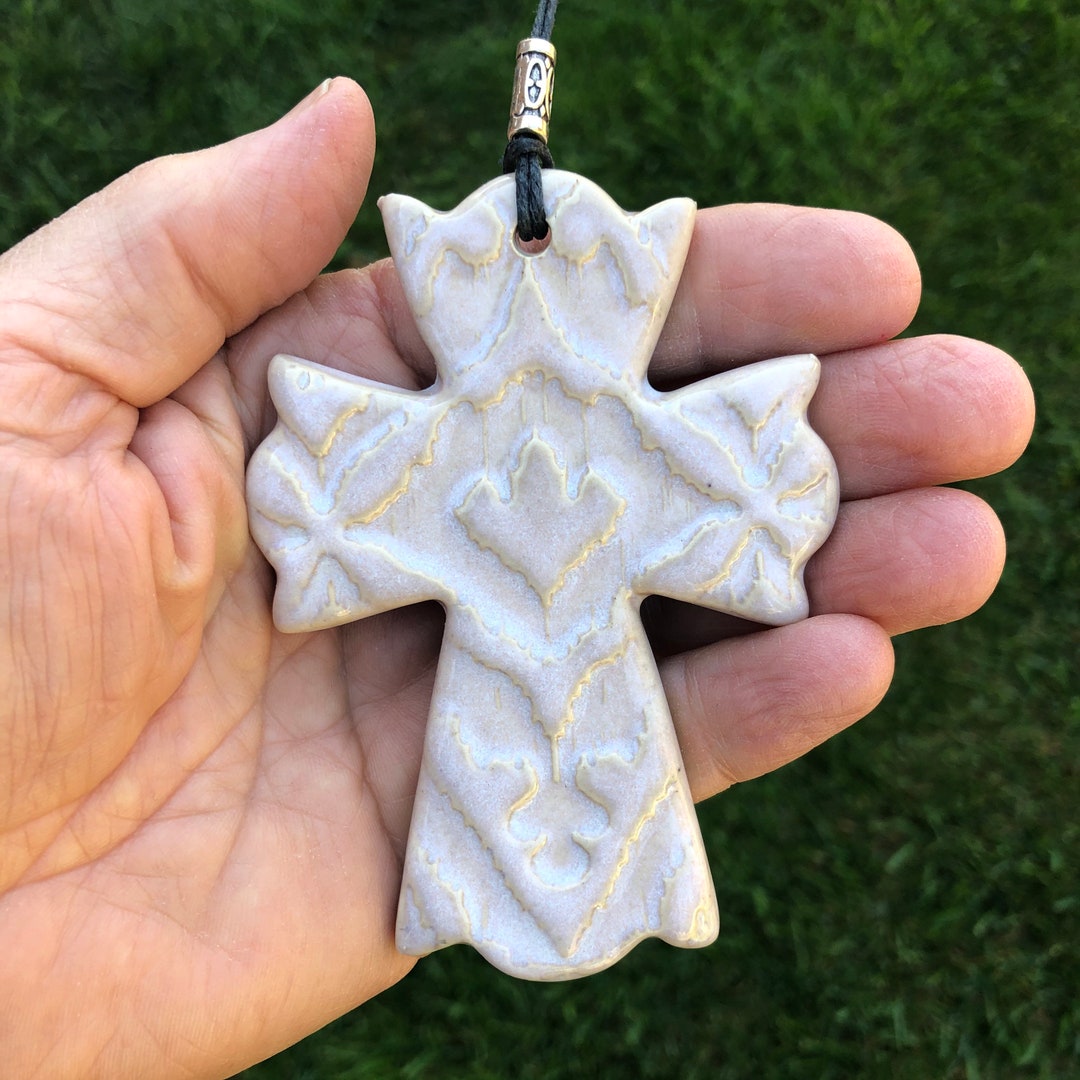 Ceramic Crosses, Beautiful Home Decor, Textile Pattern, Hand Made ...