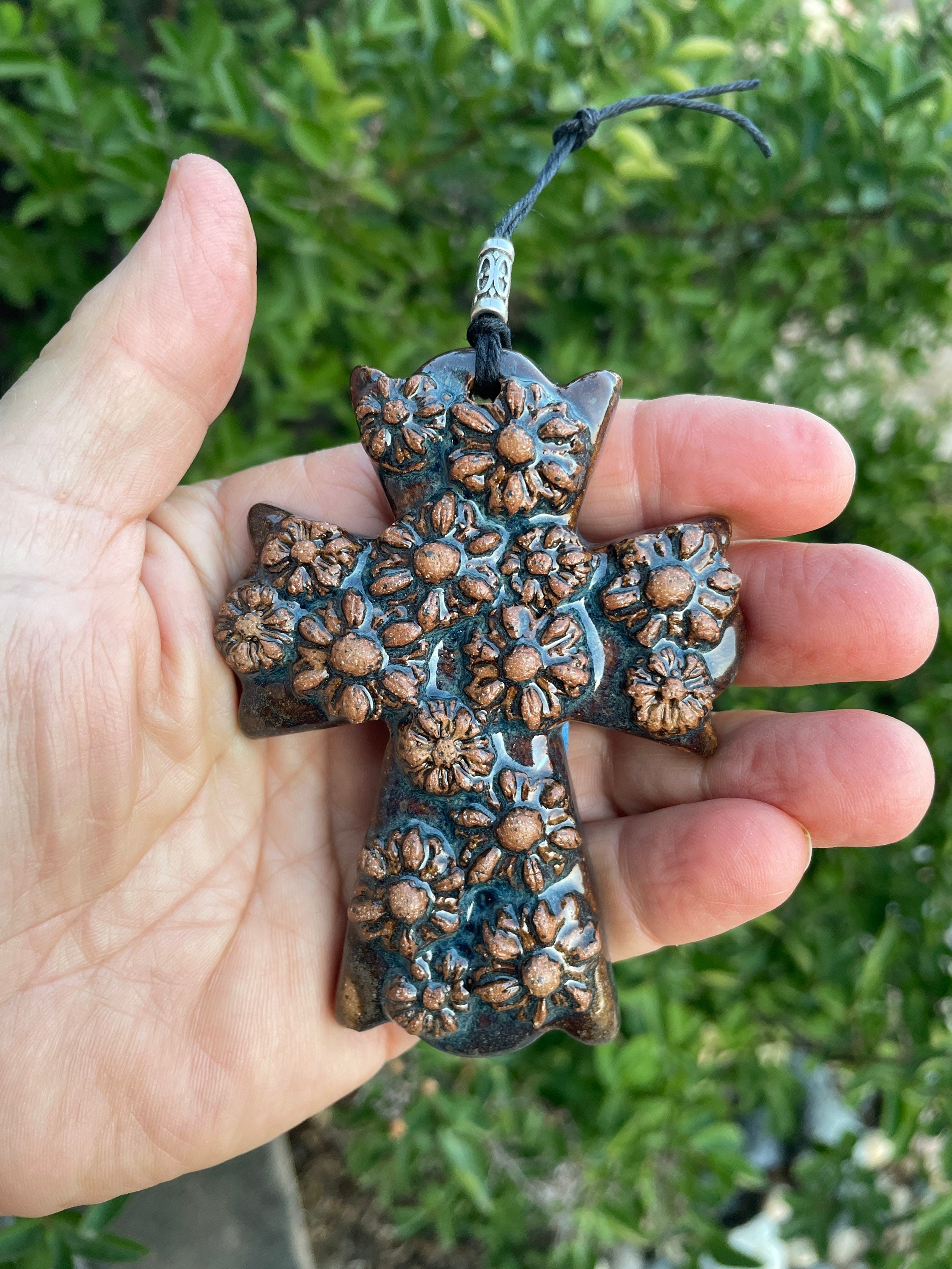 Ceramic Crosses, Beautiful Home Decor, Handmade, Birthday, Baptism ...