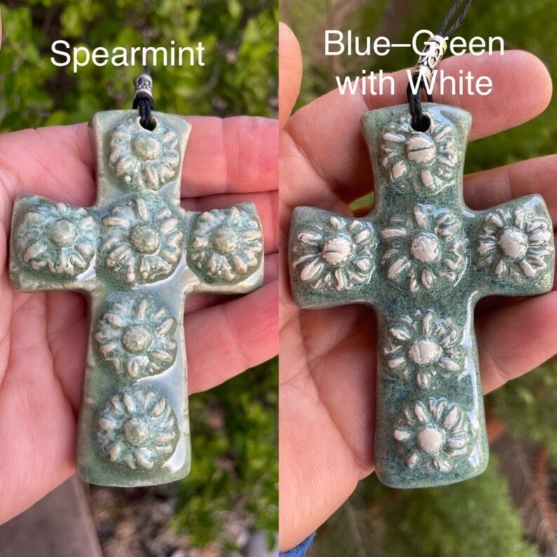 Crosses Ceramic Crosses Beautiful Home Decor Handmade - Etsy