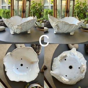 Handmade Bonsai Pot, Ceramic Bonsai Dish, Garden, Gardening, Nature ...