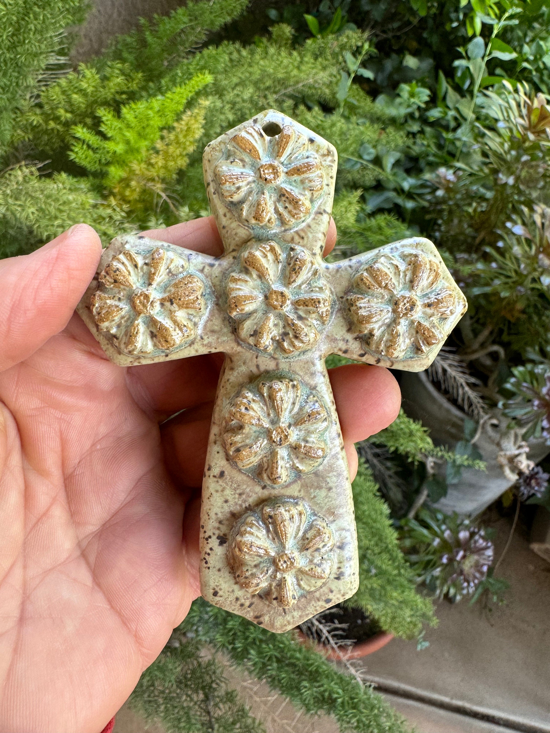 Ceramic Crosses, Beautiful Home Decor, Handmade, Birthday, Baptism ...