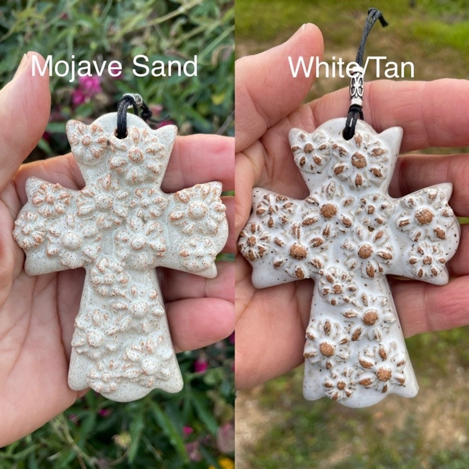 Ceramic Crosses Beautiful Home Decor Handmade Birthday - Etsy