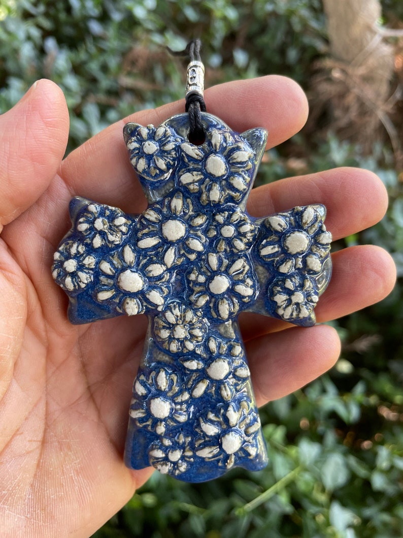 Ceramic Crosses, Beautiful Home Decor, Handmade, Birthday, Baptism ...
