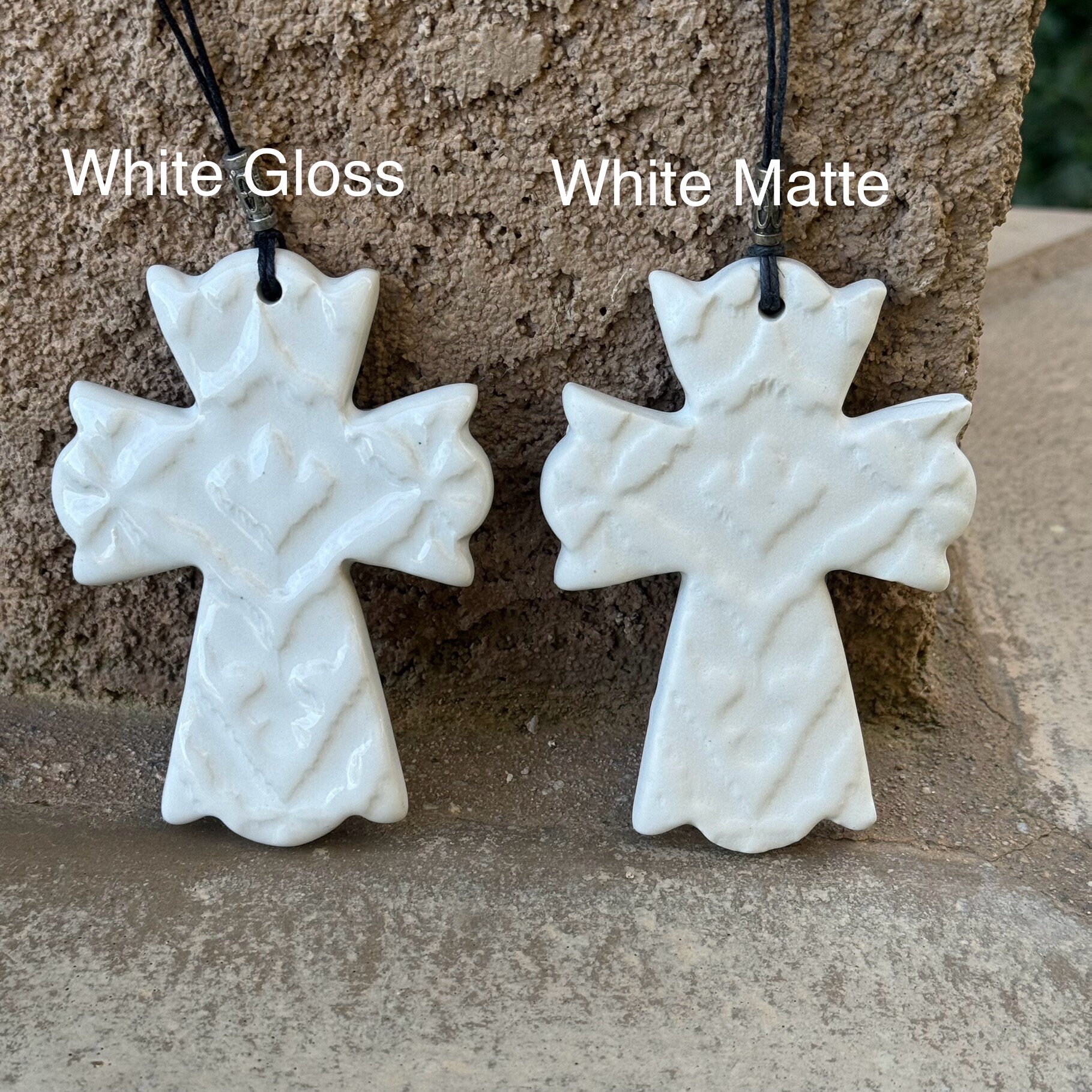 Ceramic Cross With a Sheer Gift Bag, Beautiful, Home Decor, Handmade ...