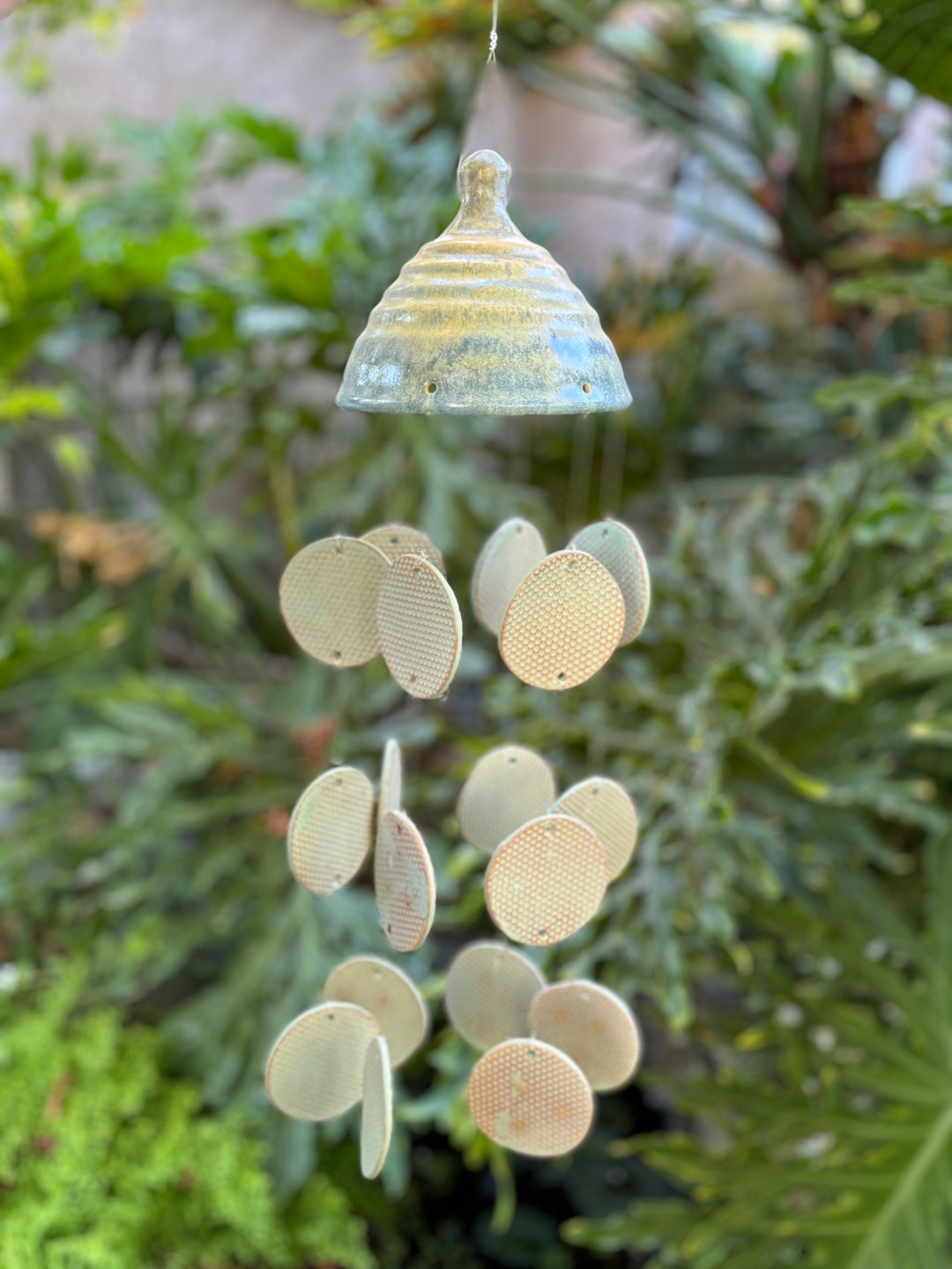 Wind Chimes, Handmade Ceramic Wind Chimes, Ceramic, Garden, Gardening ...